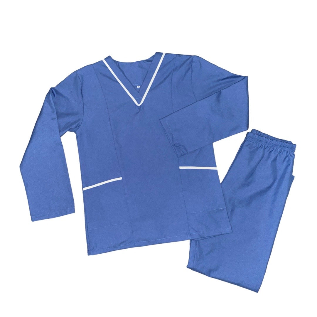 Ocean Blue Long Sleeve Uniform – UniformatJo